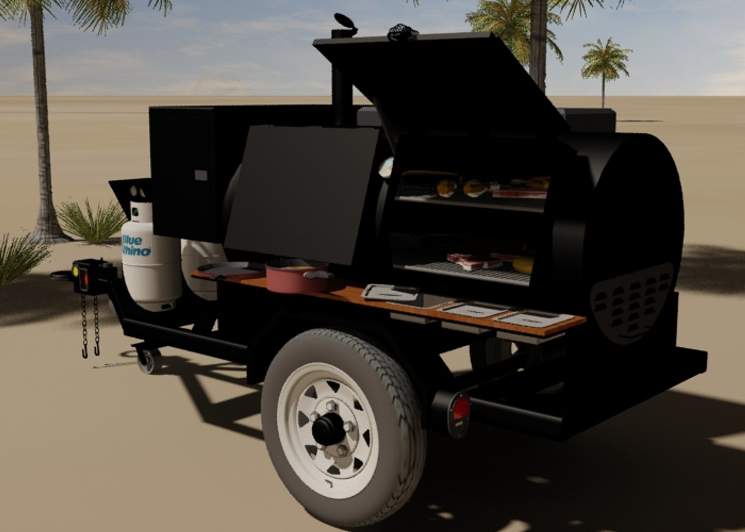 3ds max propane gas single axle