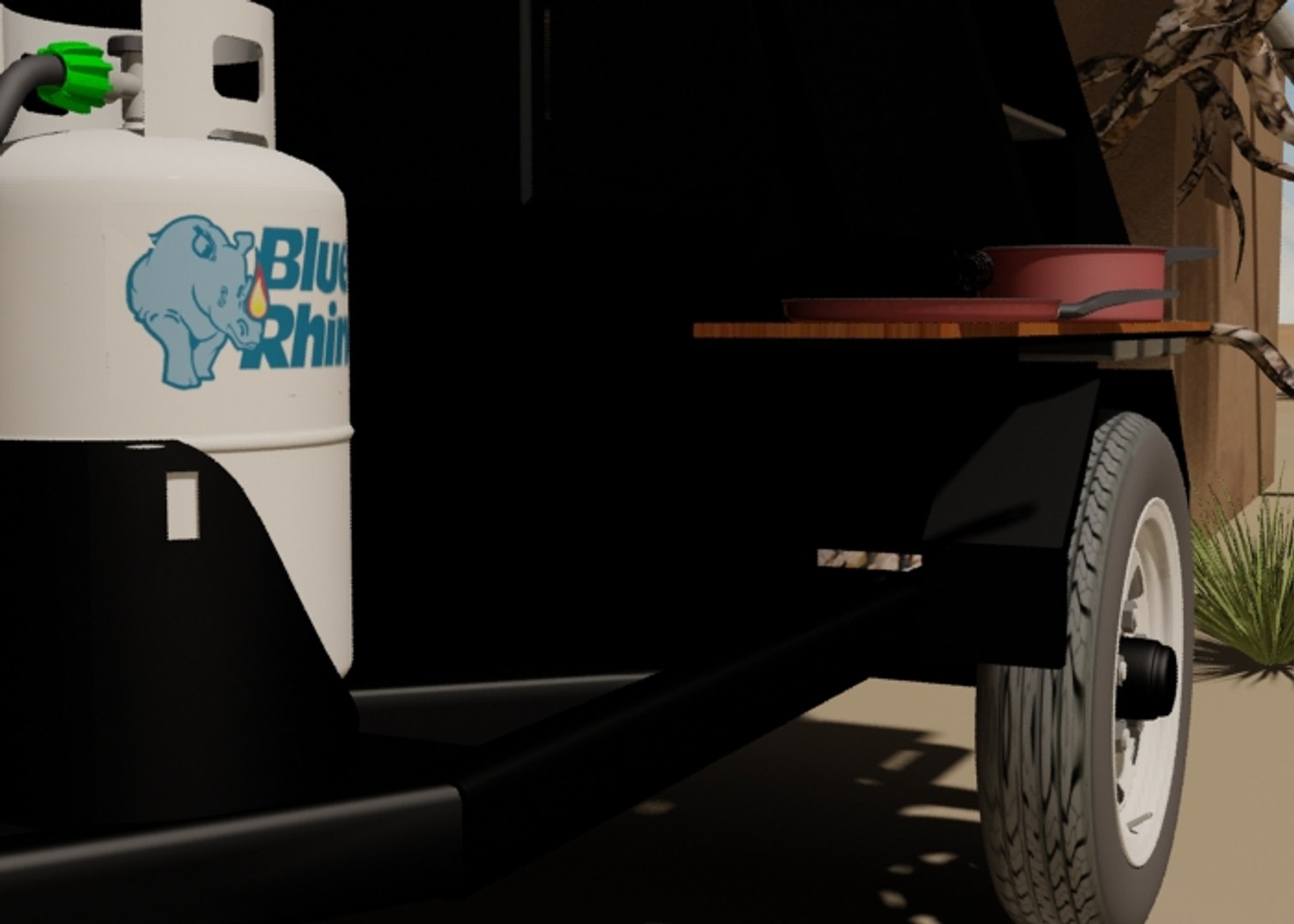 3ds max propane gas single axle