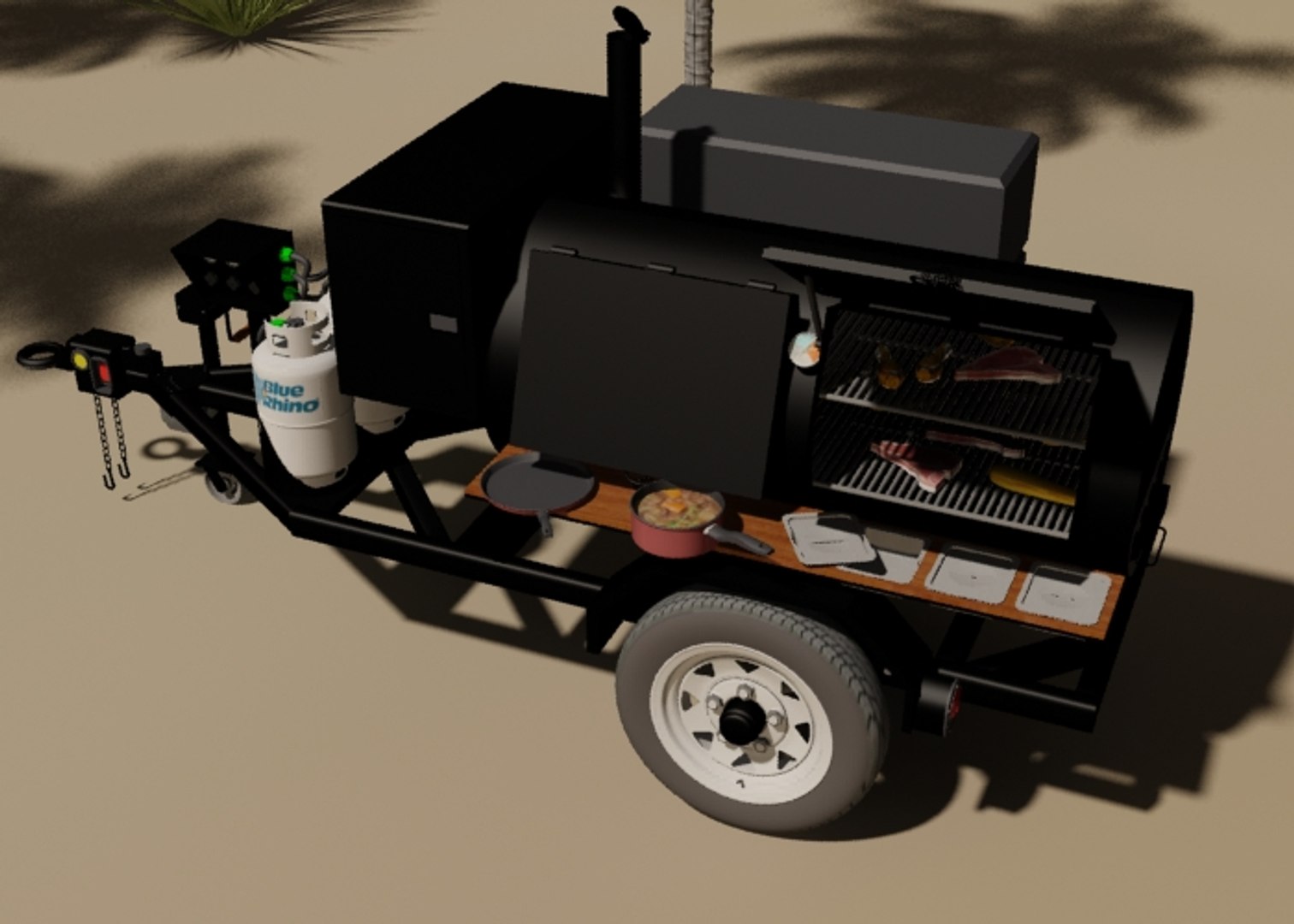 3ds max propane gas single axle