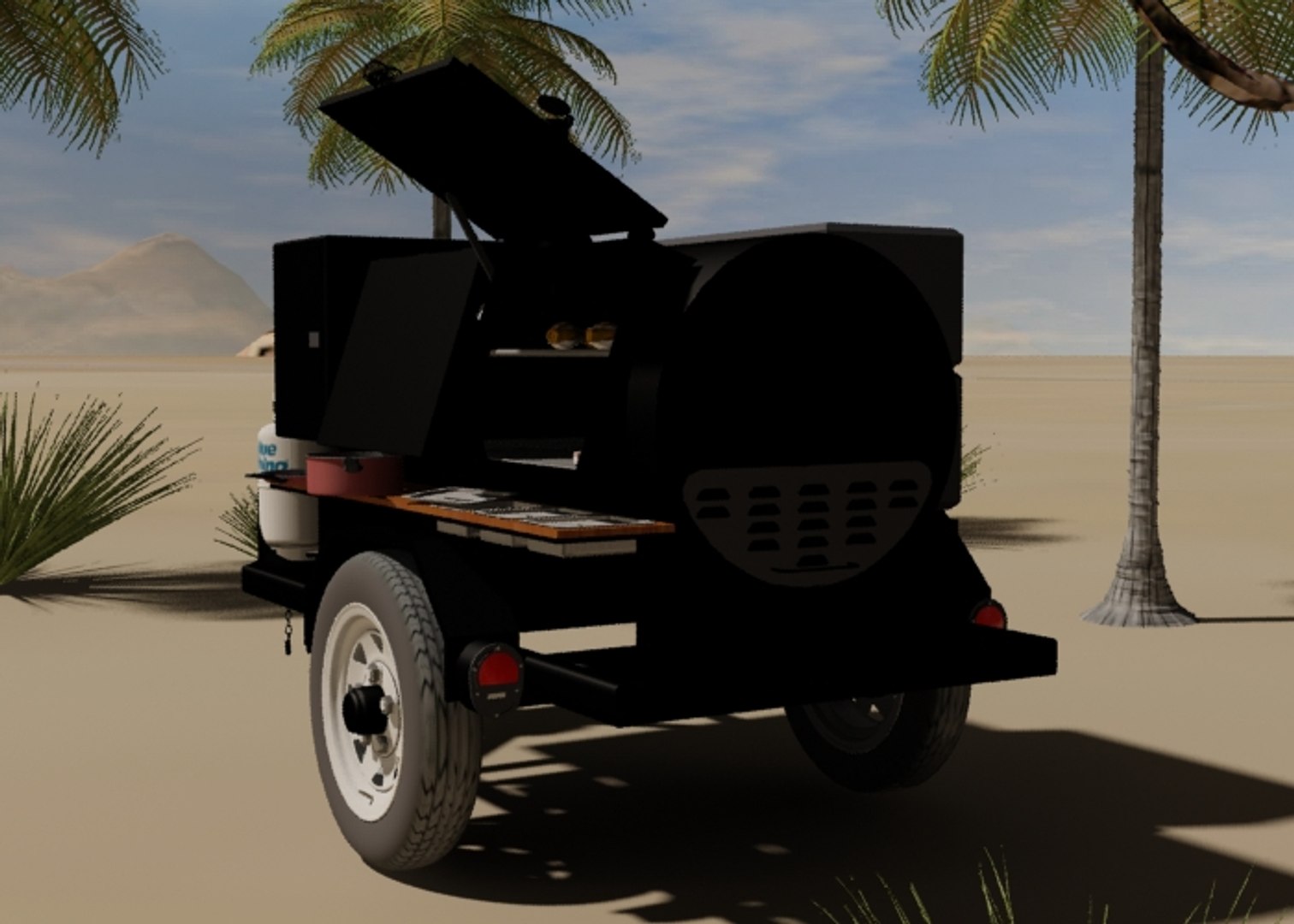 3ds max propane gas single axle
