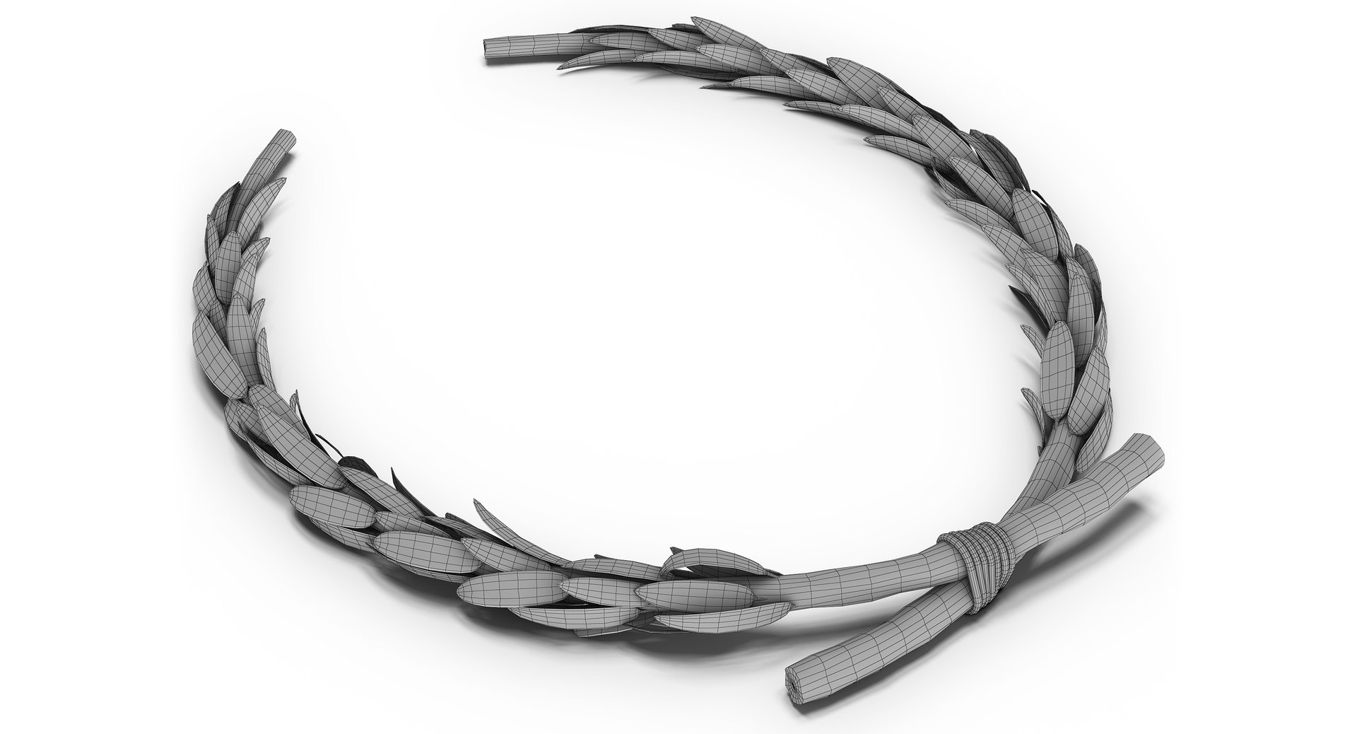 3ds Max Roman Laurel Wreath