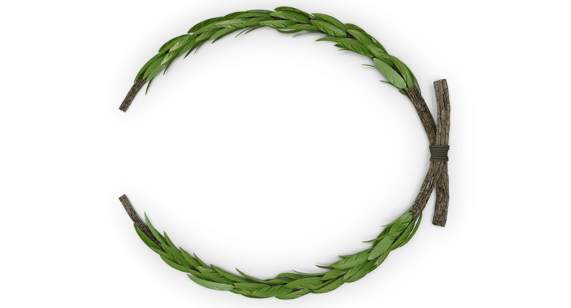 3ds Max Roman Laurel Wreath