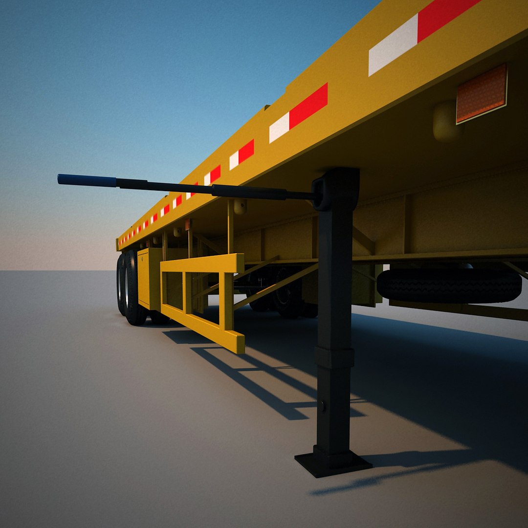 C4d Container Semi Trailer
