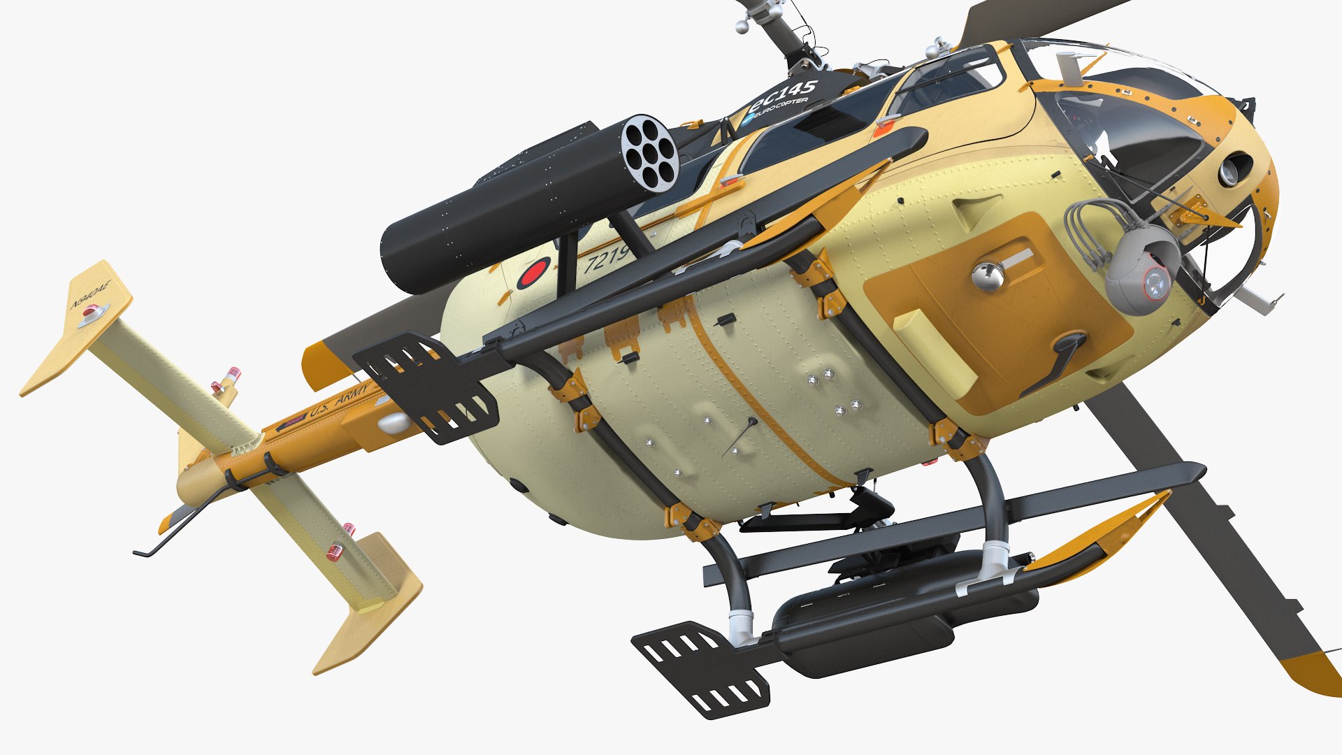 Combat helicopter aerial scout 3D - TurboSquid 1486387