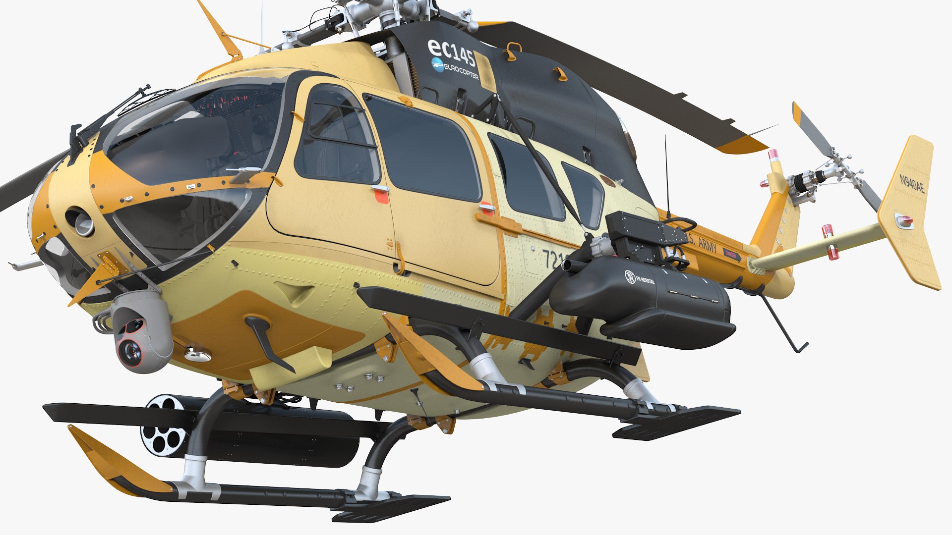 Combat helicopter aerial scout 3D - TurboSquid 1486387