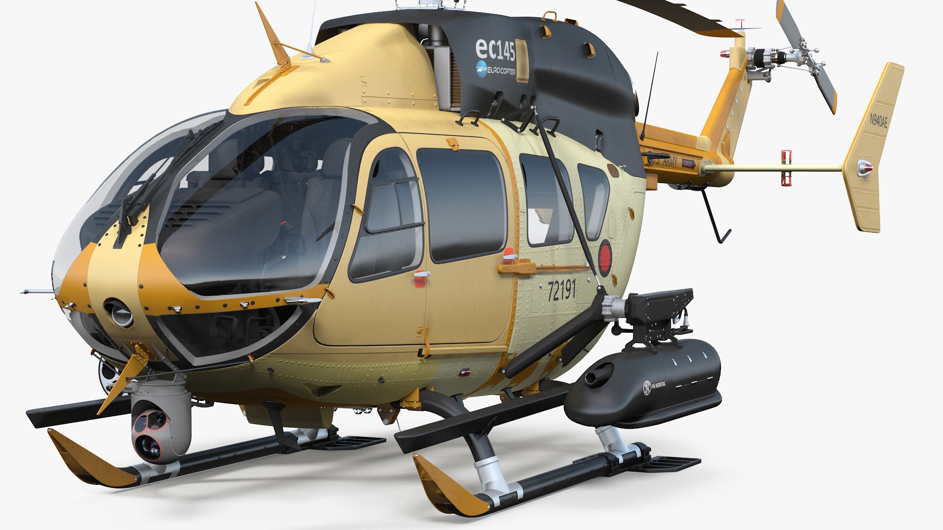 Combat helicopter aerial scout 3D - TurboSquid 1486387
