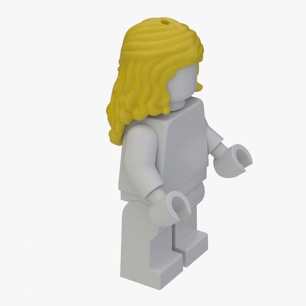 3D модель Лего Длинные волосы 3D модель - TurboSquid 2254579