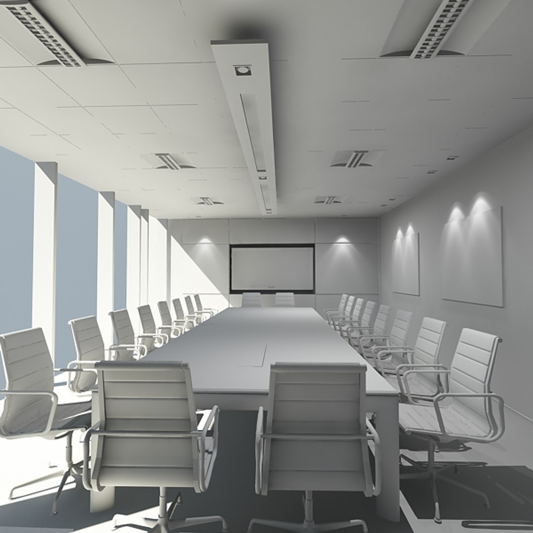 3d model boardroom room