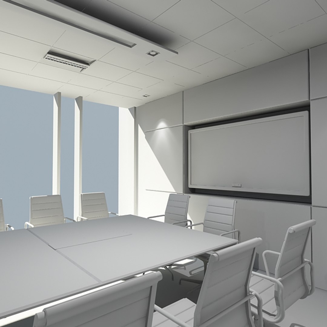 3d model boardroom room