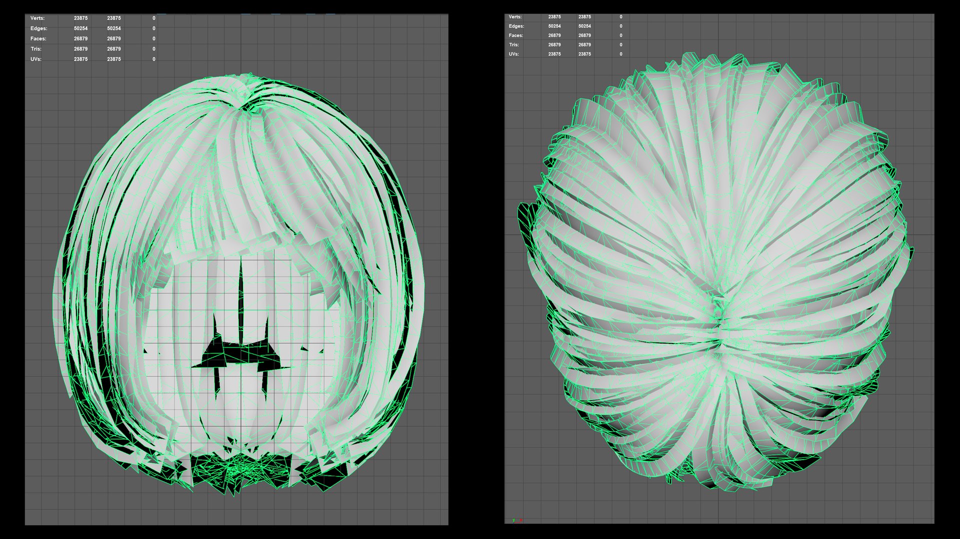 3D Real-Time Female Bob Hairstyle V01 - Game-Ready Hair Asset ...