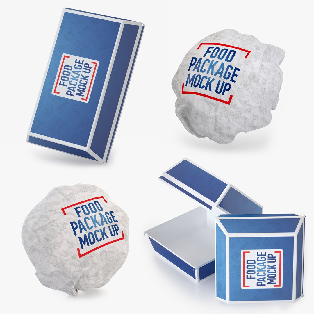 3D Model Burger Packing 4 1 - TurboSquid 1332513