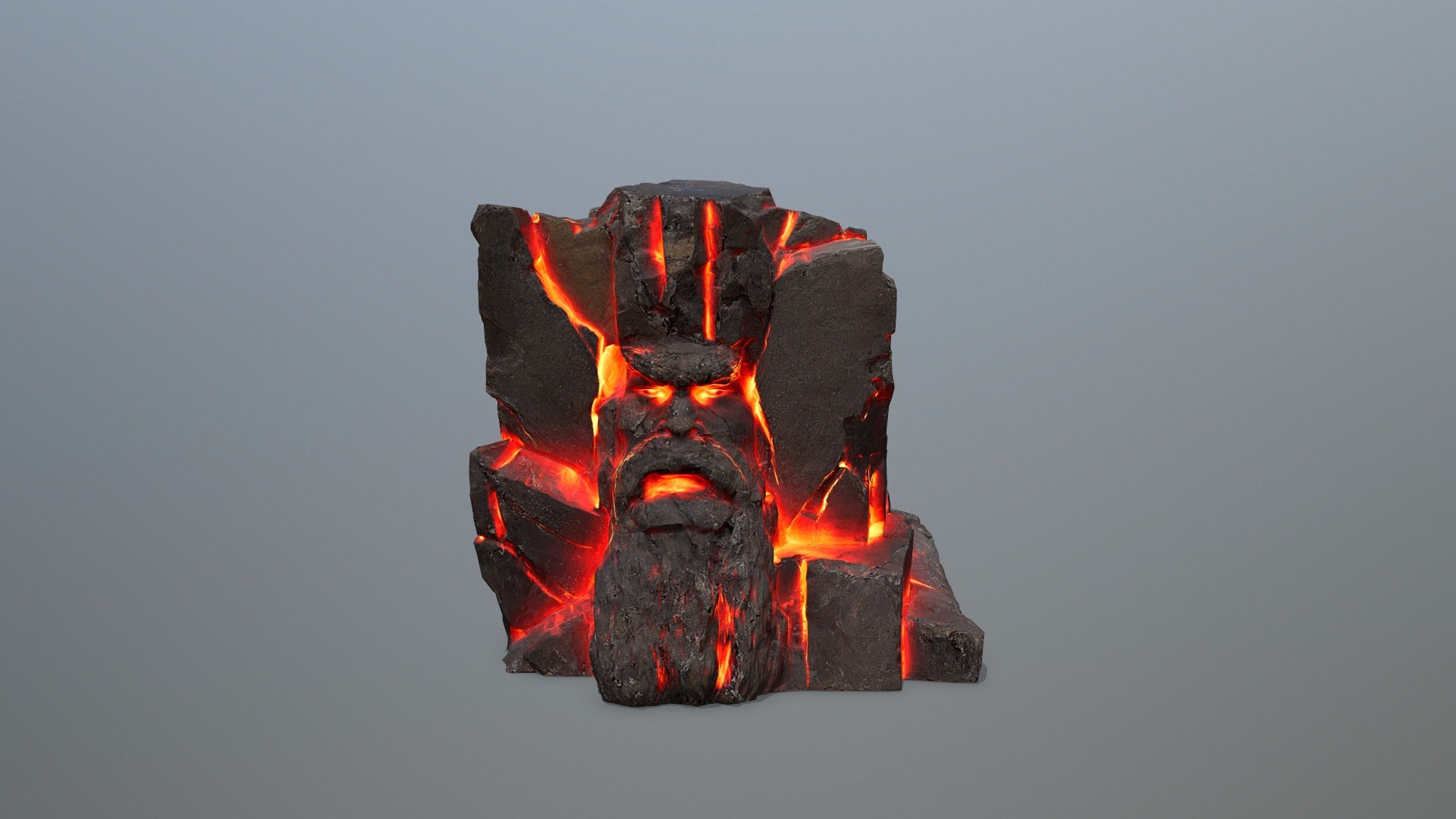 3D Lava Face Of The Mountain - TurboSquid 2214747