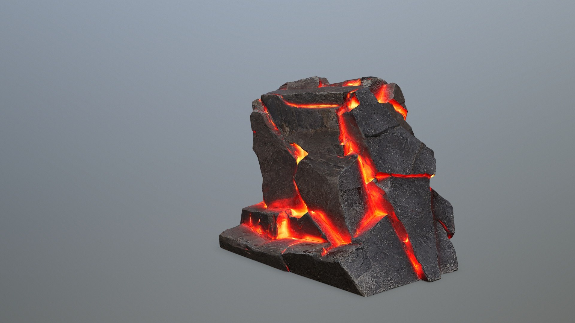 3D Lava Face Of The Mountain - TurboSquid 2214747