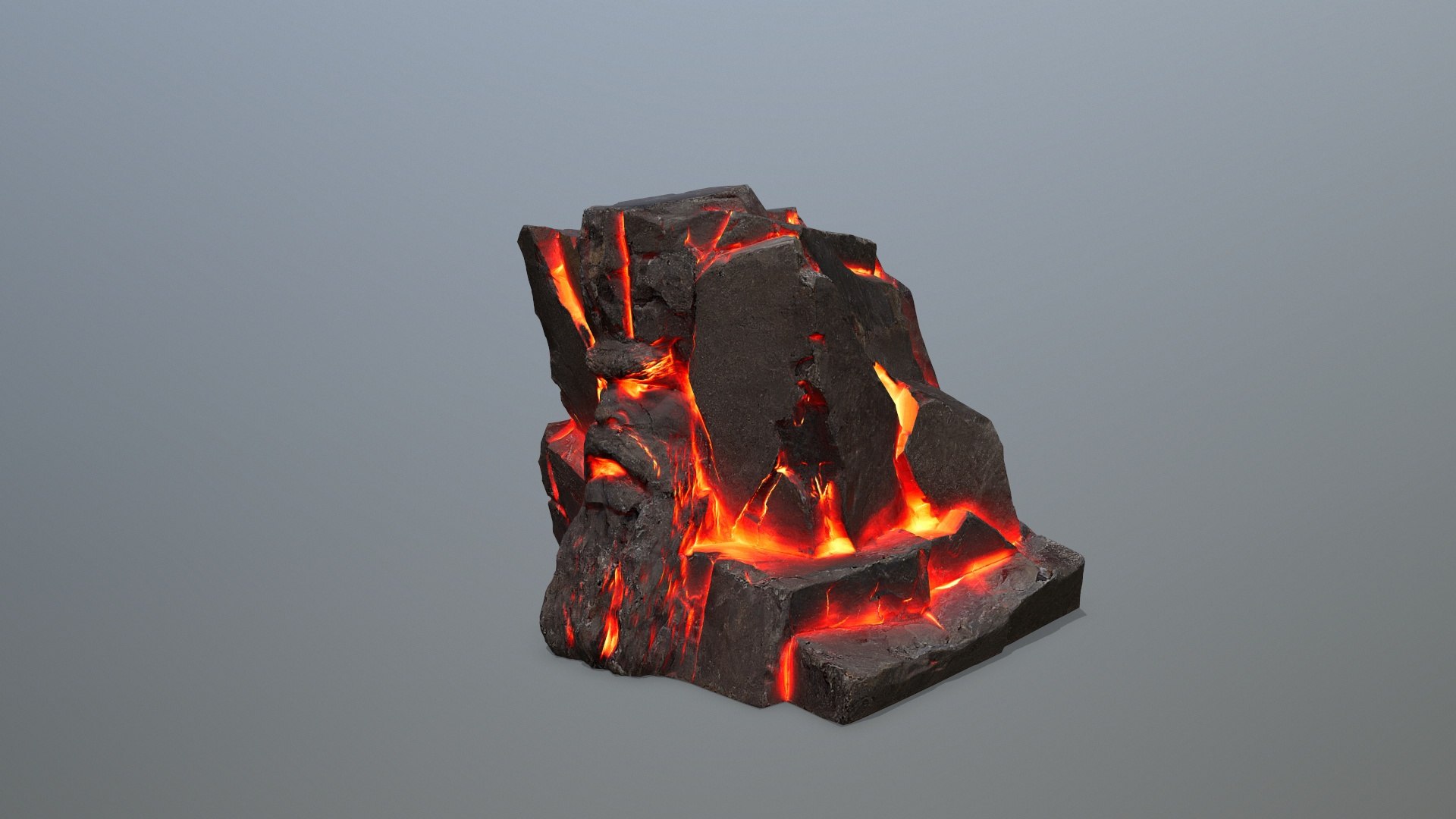 3D Lava Face Of The Mountain - TurboSquid 2214747