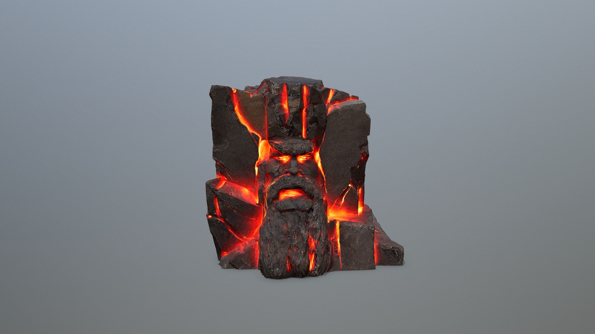 3D Lava Face Of The Mountain - TurboSquid 2214747
