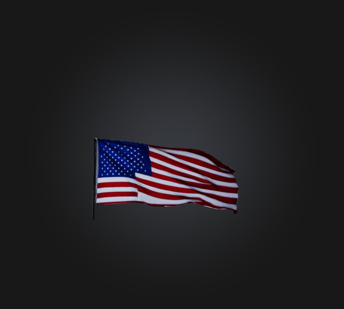 3D American Flag Model - TurboSquid 2284821