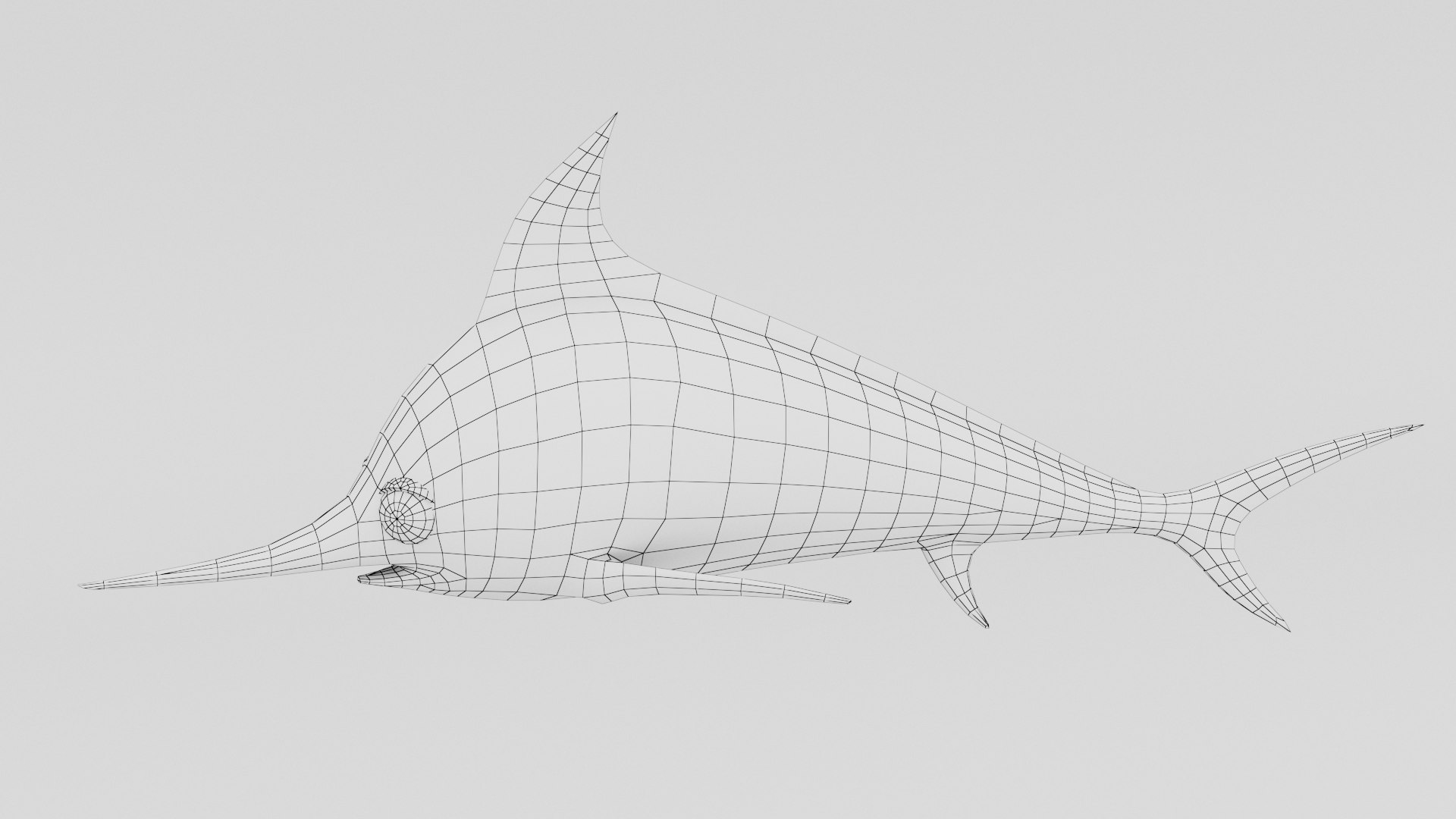 Sword Fish Cartoon Animate 3D Model - TurboSquid 2365248