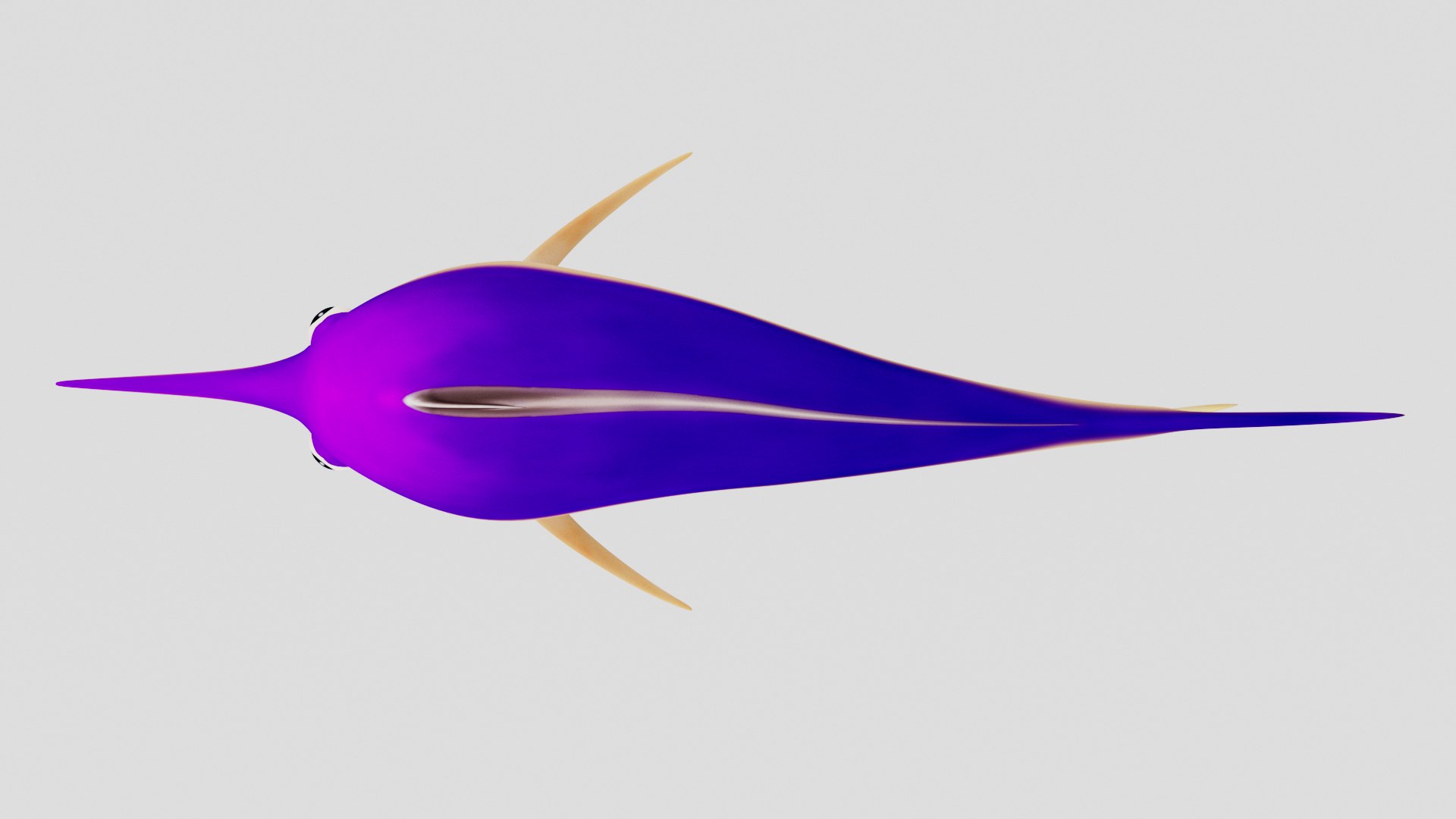 Sword Fish Cartoon Animate 3D Model - TurboSquid 2365248