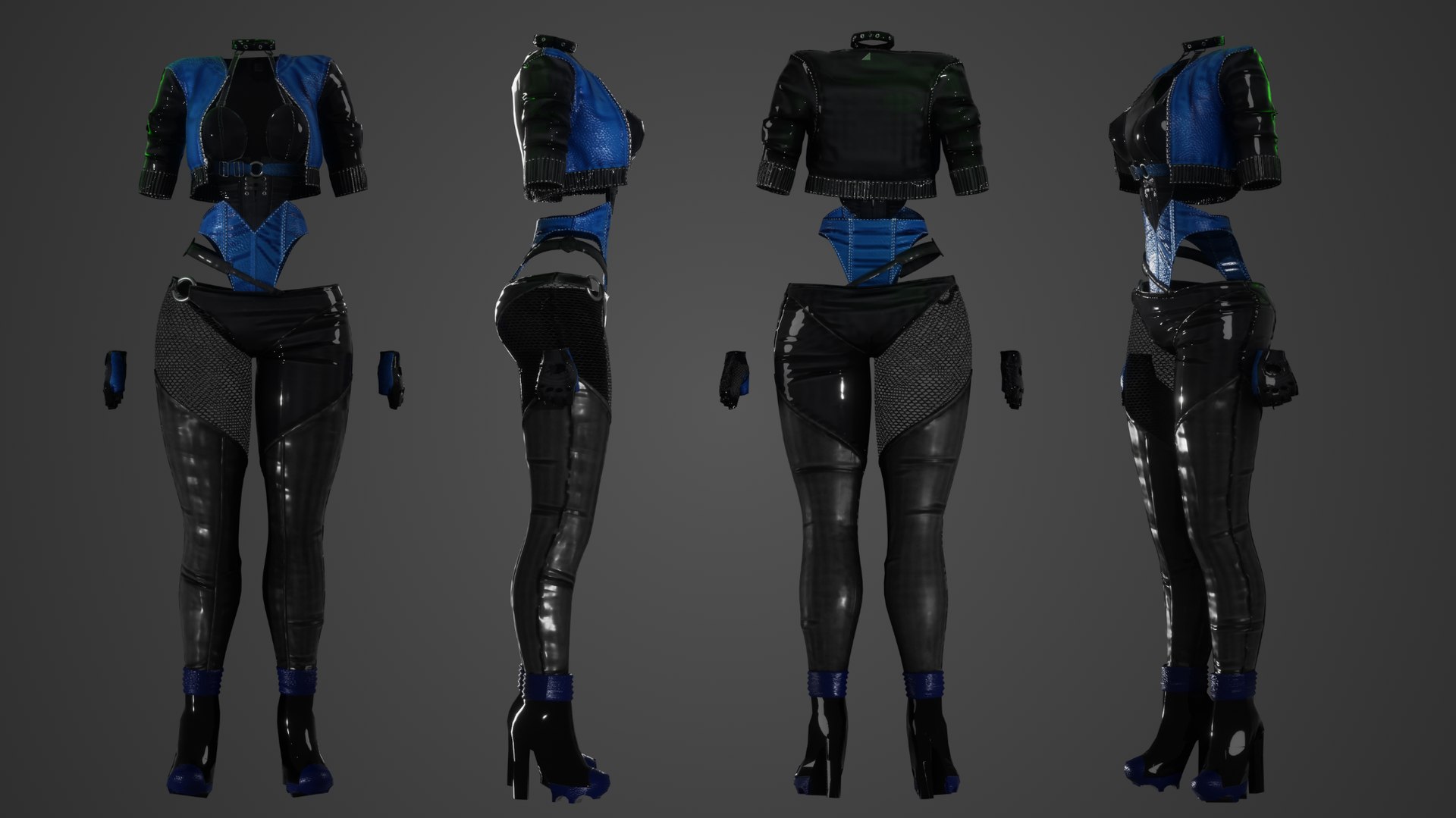 Futuristic Woman - GameReady Model - TurboSquid 2254220