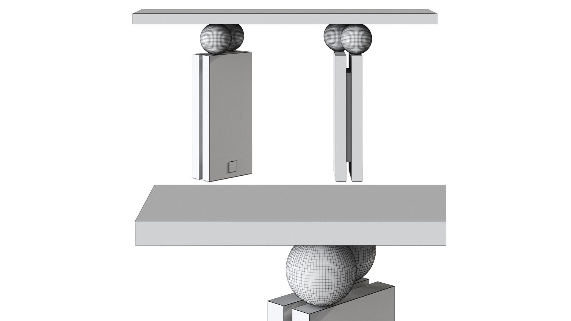 Quantic Estremoz Marble Console Table By Hommes model - TurboSquid 2106880