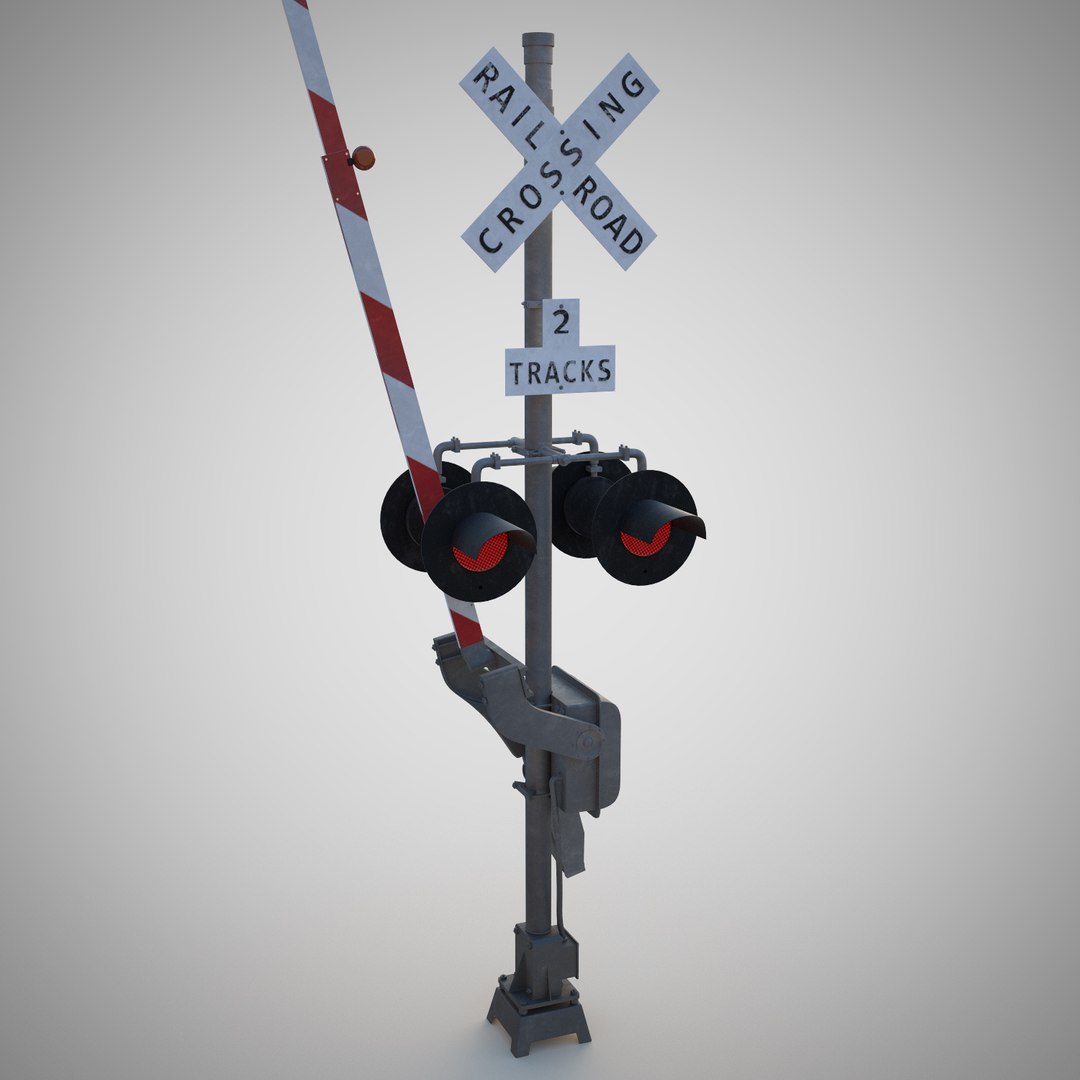 railroad gate 3d 3ds