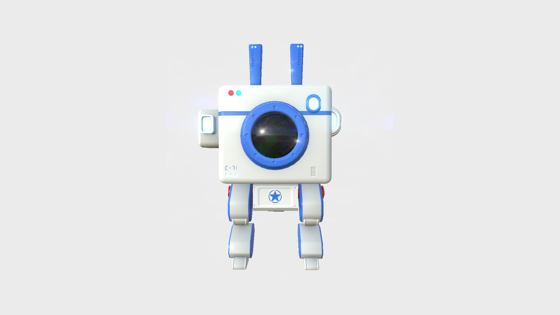 Robot C10 Police - Sentinel Character SciFi Design 3D Model ...