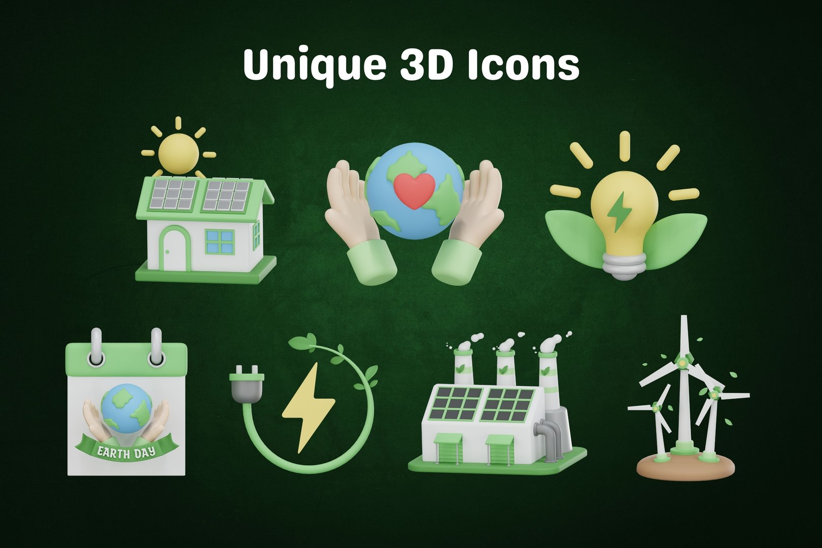 3D Ecology 3D Icon Pack - TurboSquid 2219883