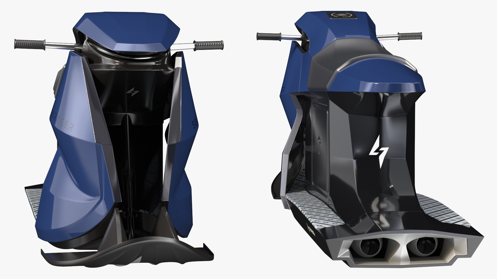 Searacer Jet Ski Blue Rigged Model - TurboSquid 2383079