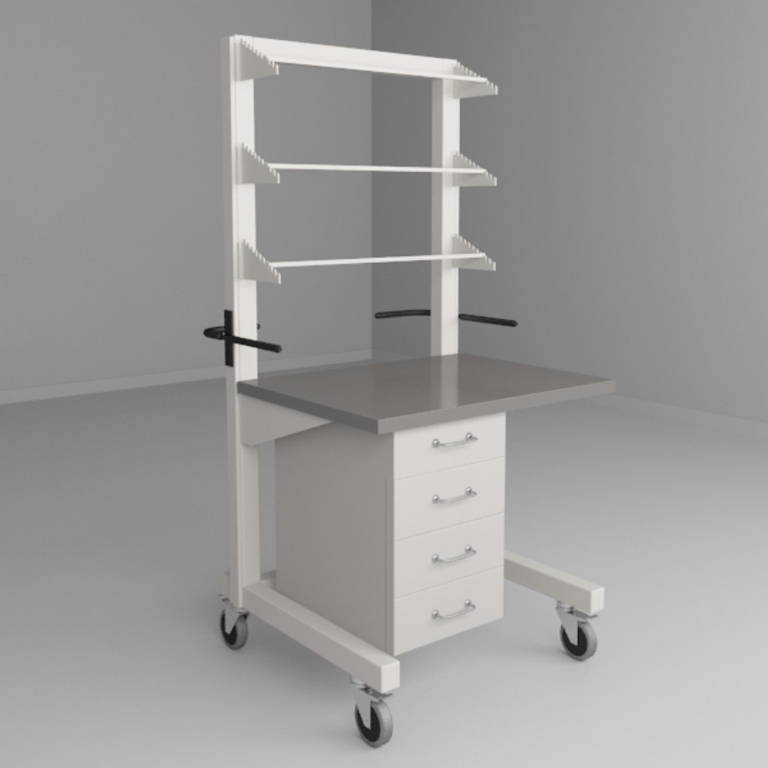 3d Mobile Height Adjustable Carts