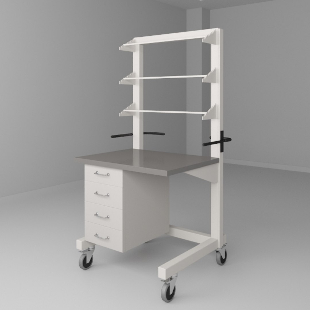 3d Mobile Height Adjustable Carts
