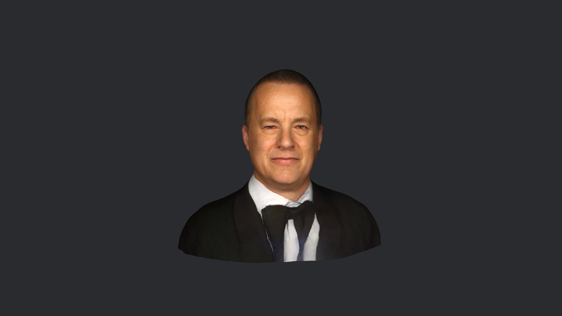 3D Model Tom Hanks- Realistic Bust Head Ready 3d Model - TurboSquid 2230890