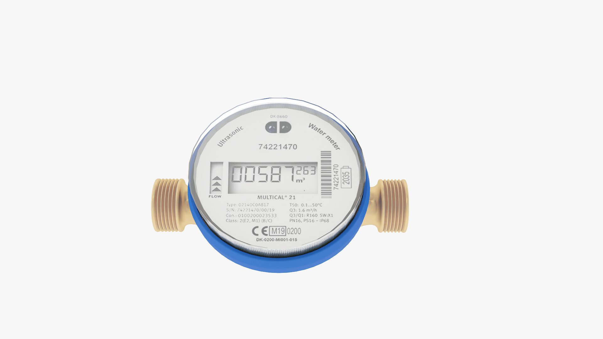 Water Meter 3D Model - TurboSquid 2008326