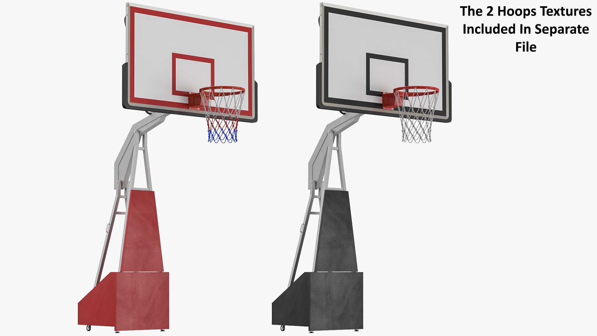 Basketball Goal And Balls Collection 3D Model - TurboSquid 1978321