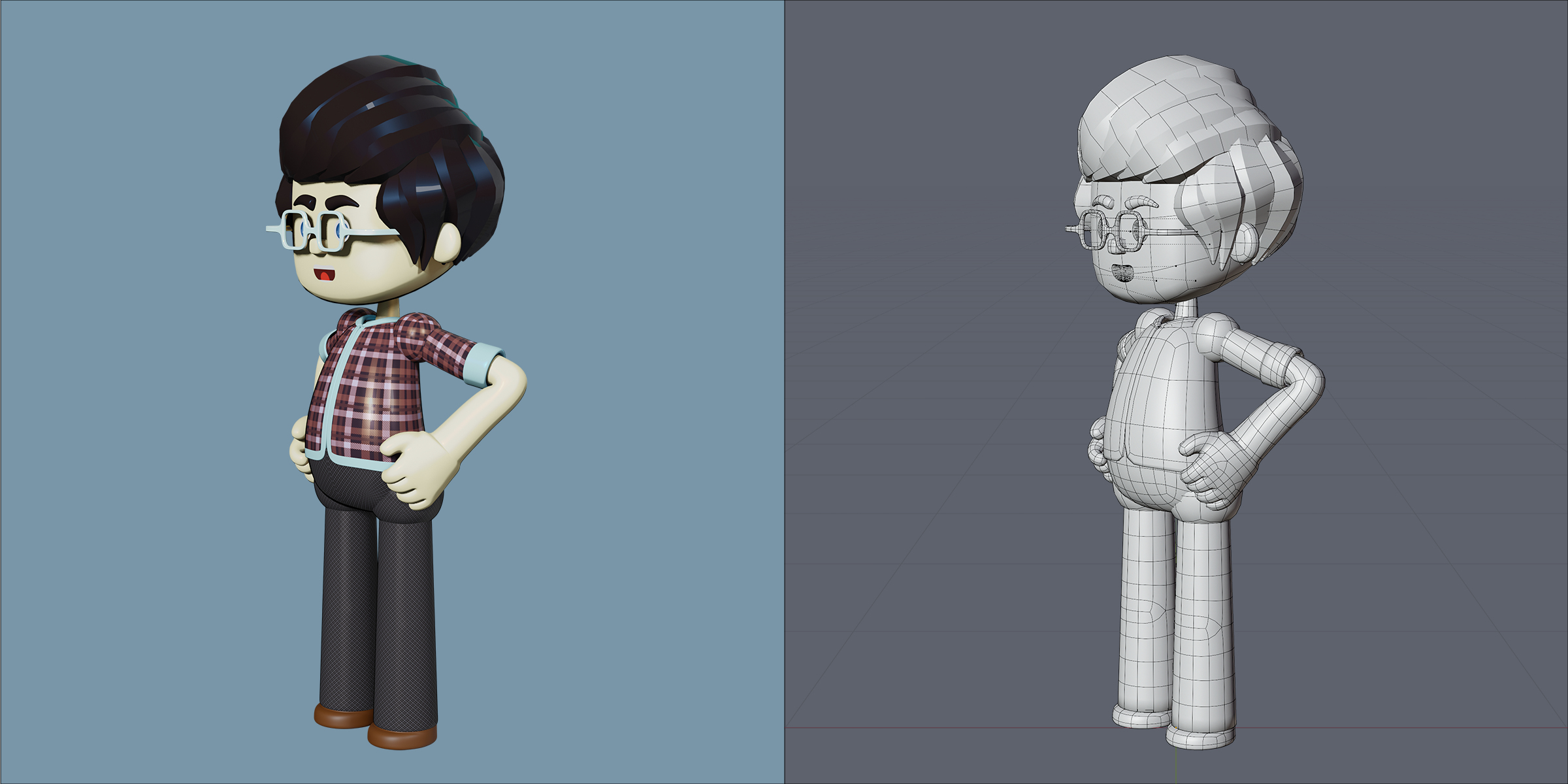 Rigged character blender 3D - TurboSquid 1668947