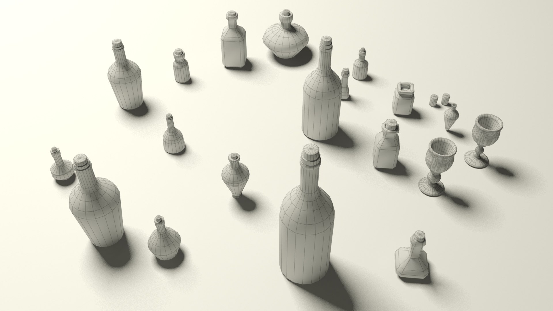 Ampoules Bottles Magical Model - TurboSquid 1703170