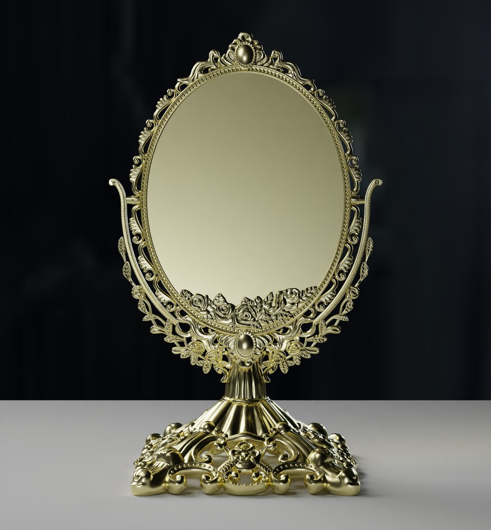 3D VINTAGE MIRROR AND PERFUME - TurboSquid 1797475
