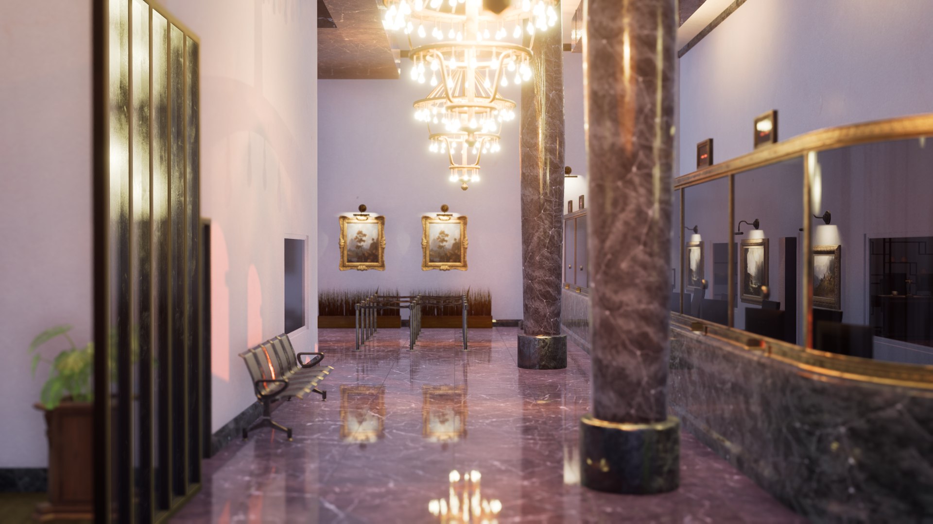 3D Bank Building - TurboSquid 2426141