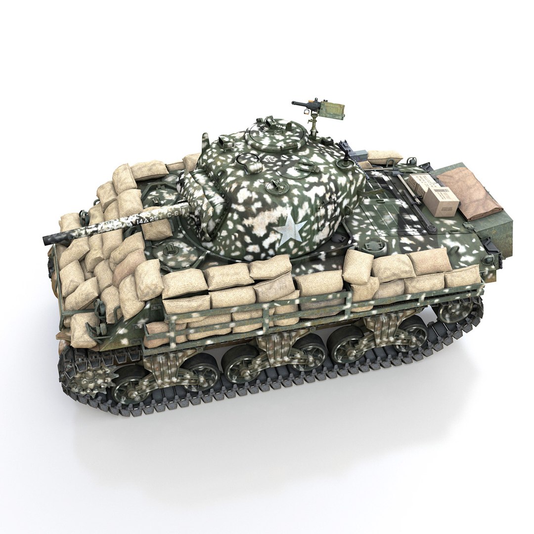 M4a3 75 W Sherman 3D Model - TurboSquid 1255153