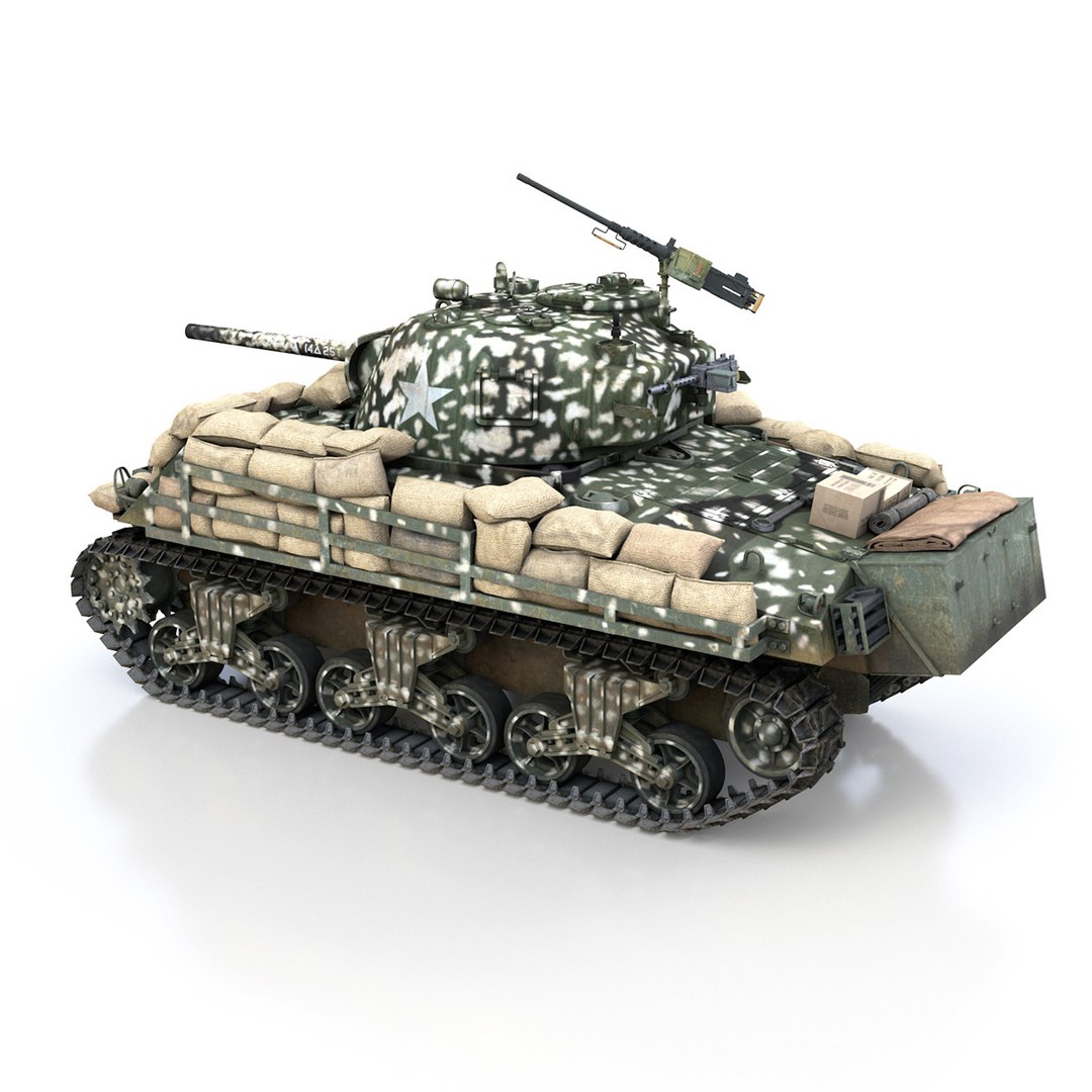 M4a3 75 W Sherman 3D Model - TurboSquid 1255153