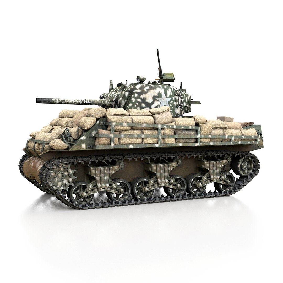 M4a3 75 W Sherman 3D Model - TurboSquid 1255153