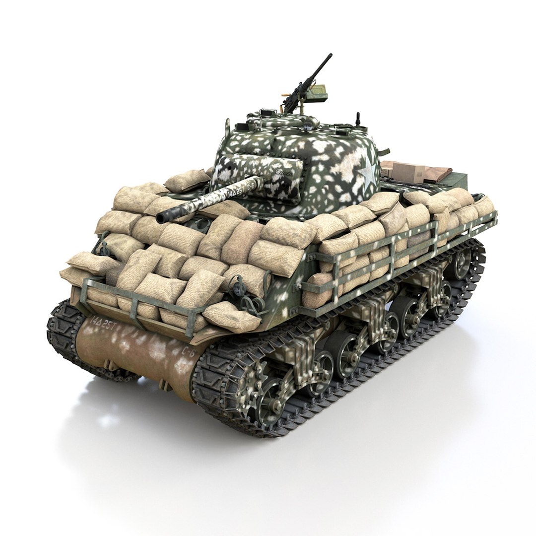 M4a3 75 W Sherman 3D Model - TurboSquid 1255153