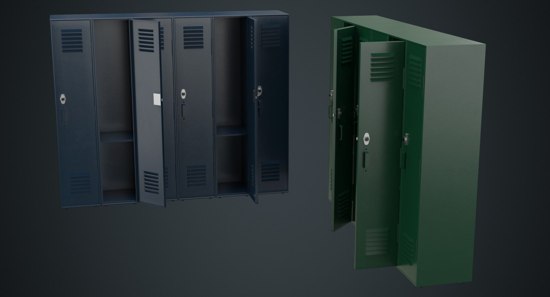 3D Locker 1a - TurboSquid 1303957