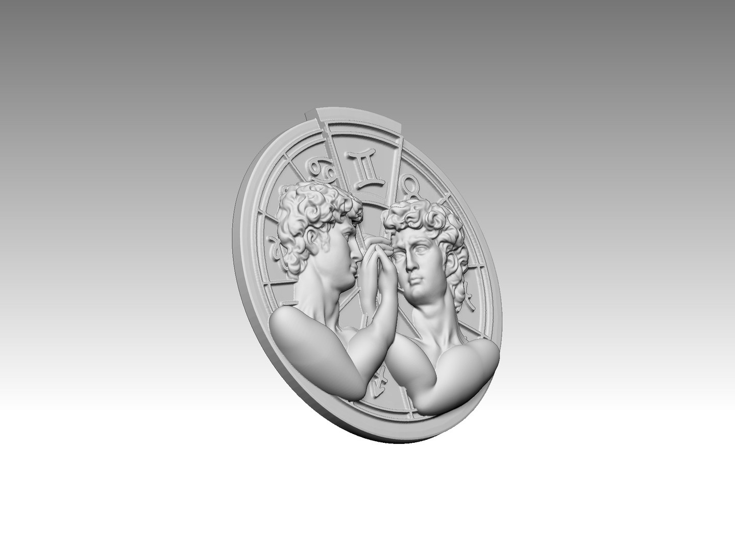 Relief Frame Twins 3D Model - TurboSquid 2385980