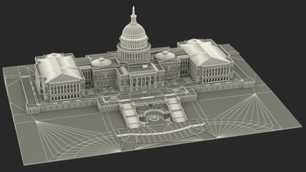 3D Washington DC United States Capitol - TurboSquid 1875594