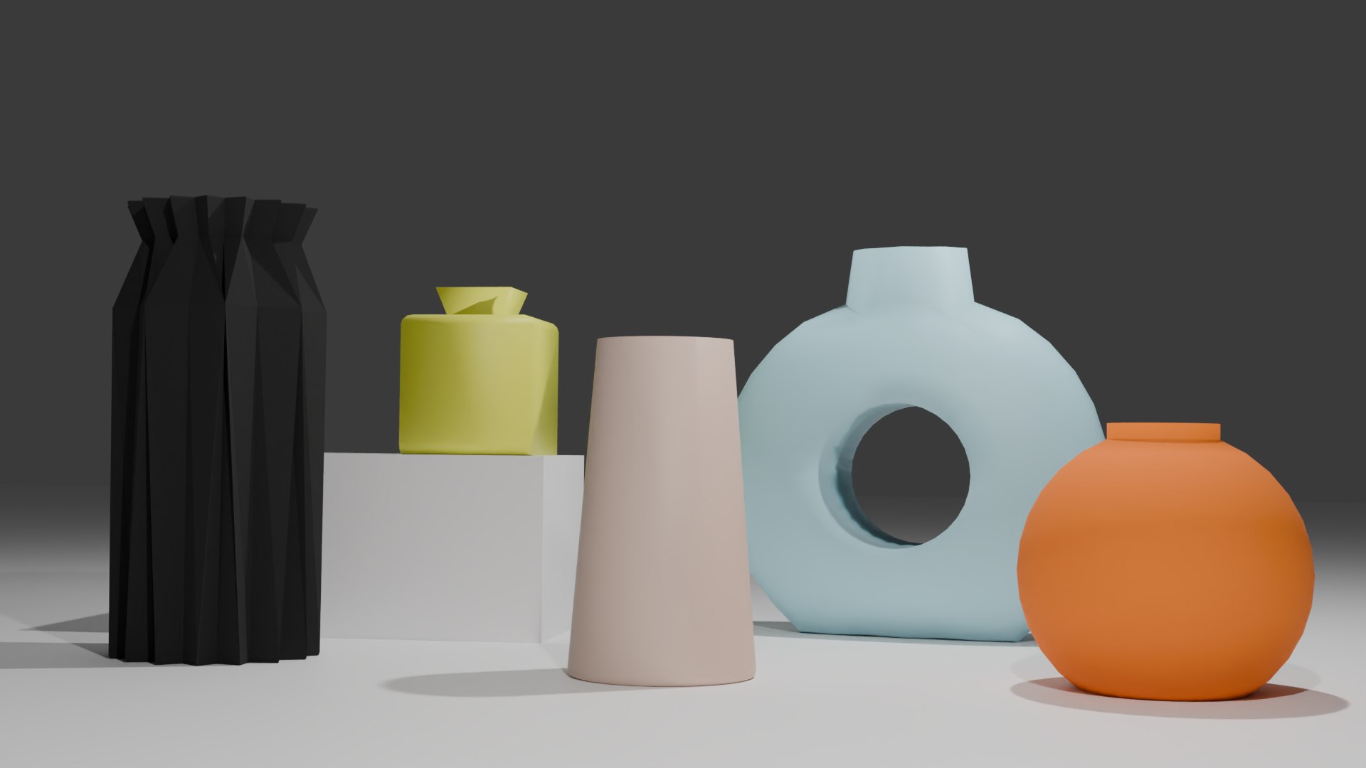 Ceramic Vases 5-piece Set 3D Model - TurboSquid 2386884