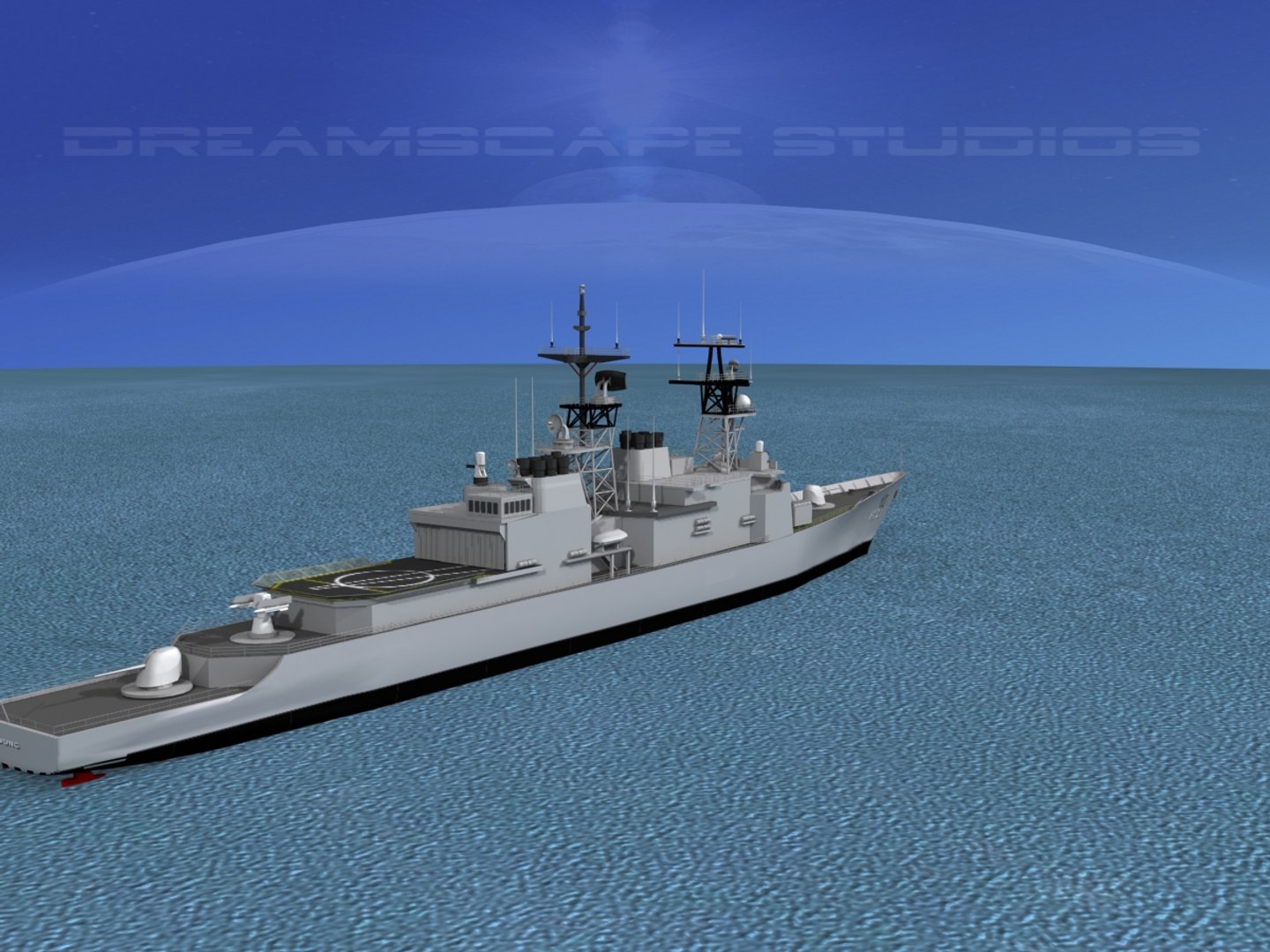3d Model Of Destroyers Class Spruance