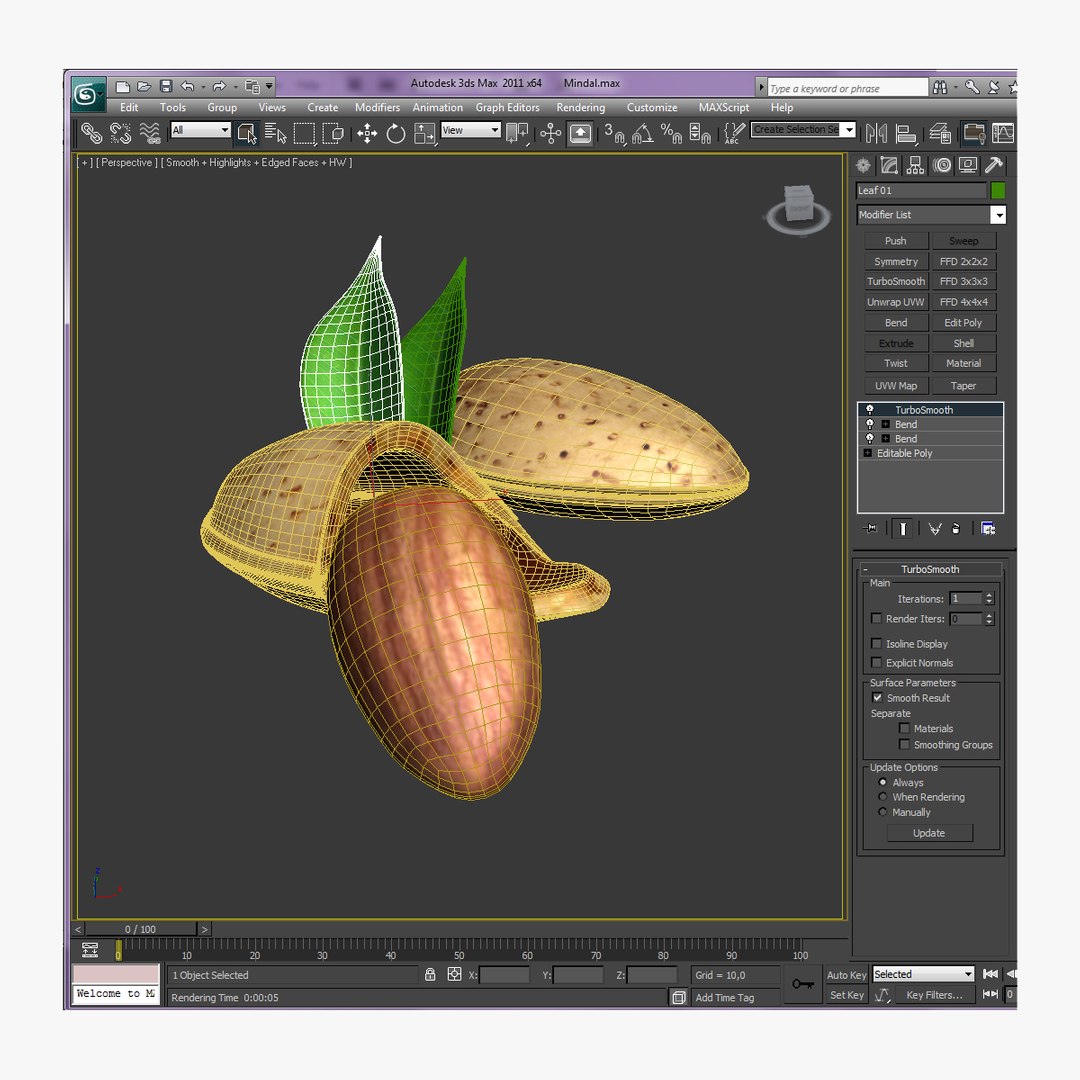 3d Model Almonds