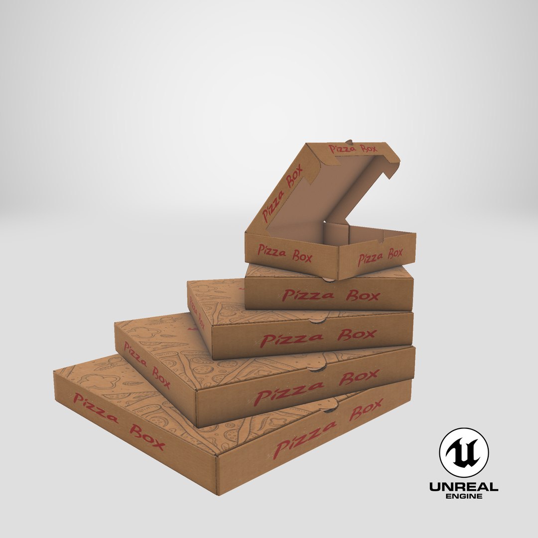 3D model pizza box - TurboSquid 1397698