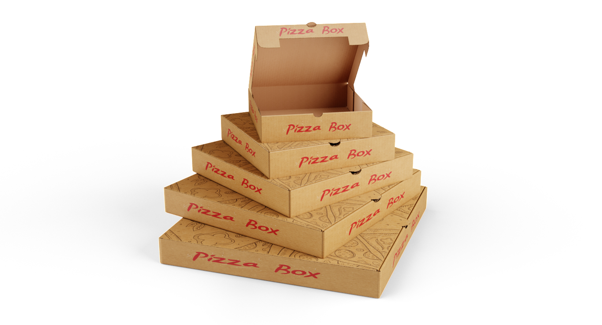 3D Model Pizza Box - TurboSquid 1397698