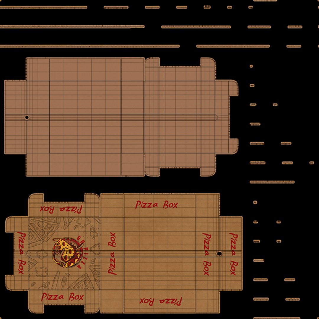 3D Model Pizza Box - TurboSquid 1397698